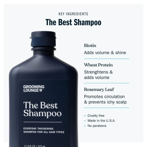 Grooming Lounge The Best Shampoo - Best Men's Shampoo For All Hair Typ
