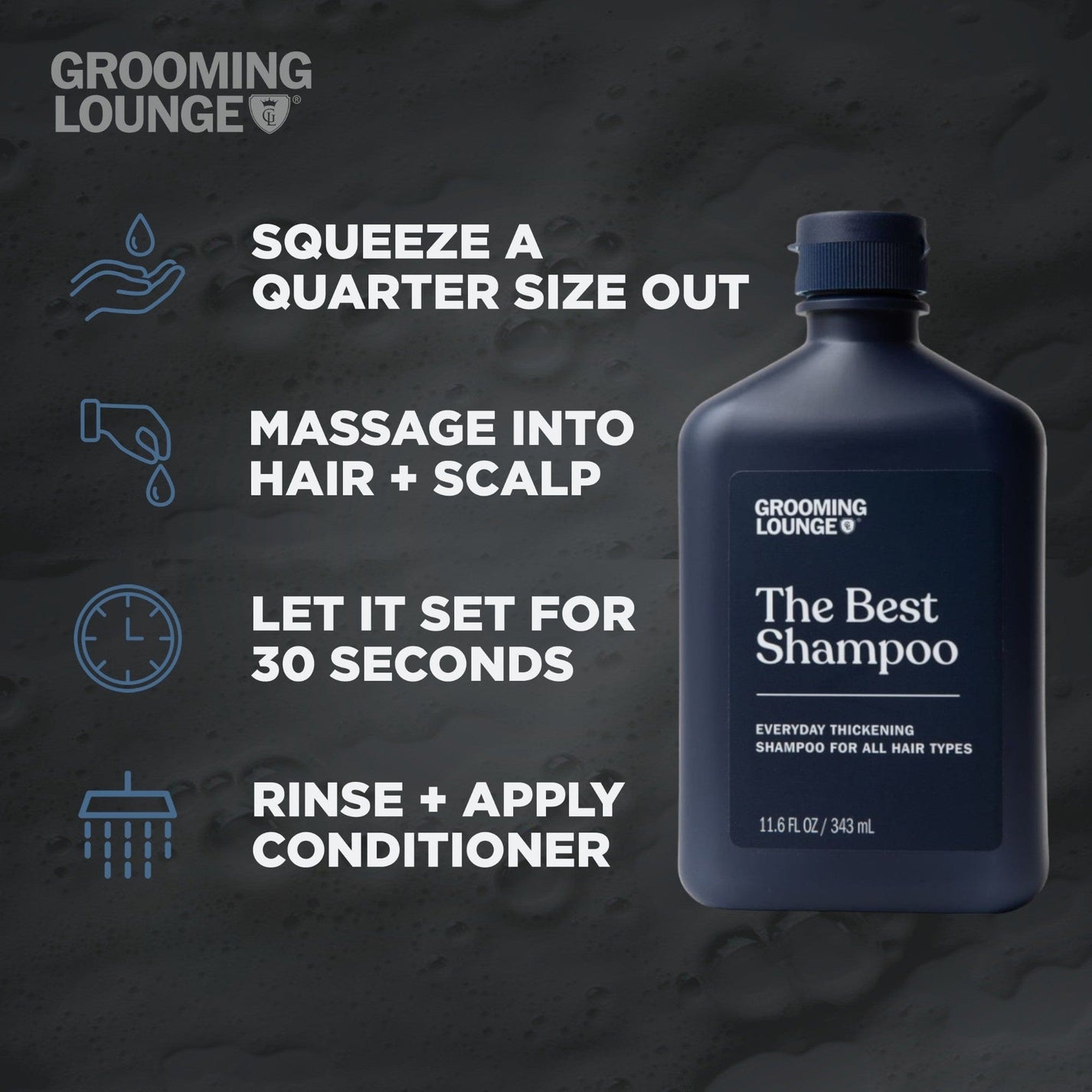 Grooming Lounge The Best Shampoo - Best Men's Shampoo For All Hair Typ